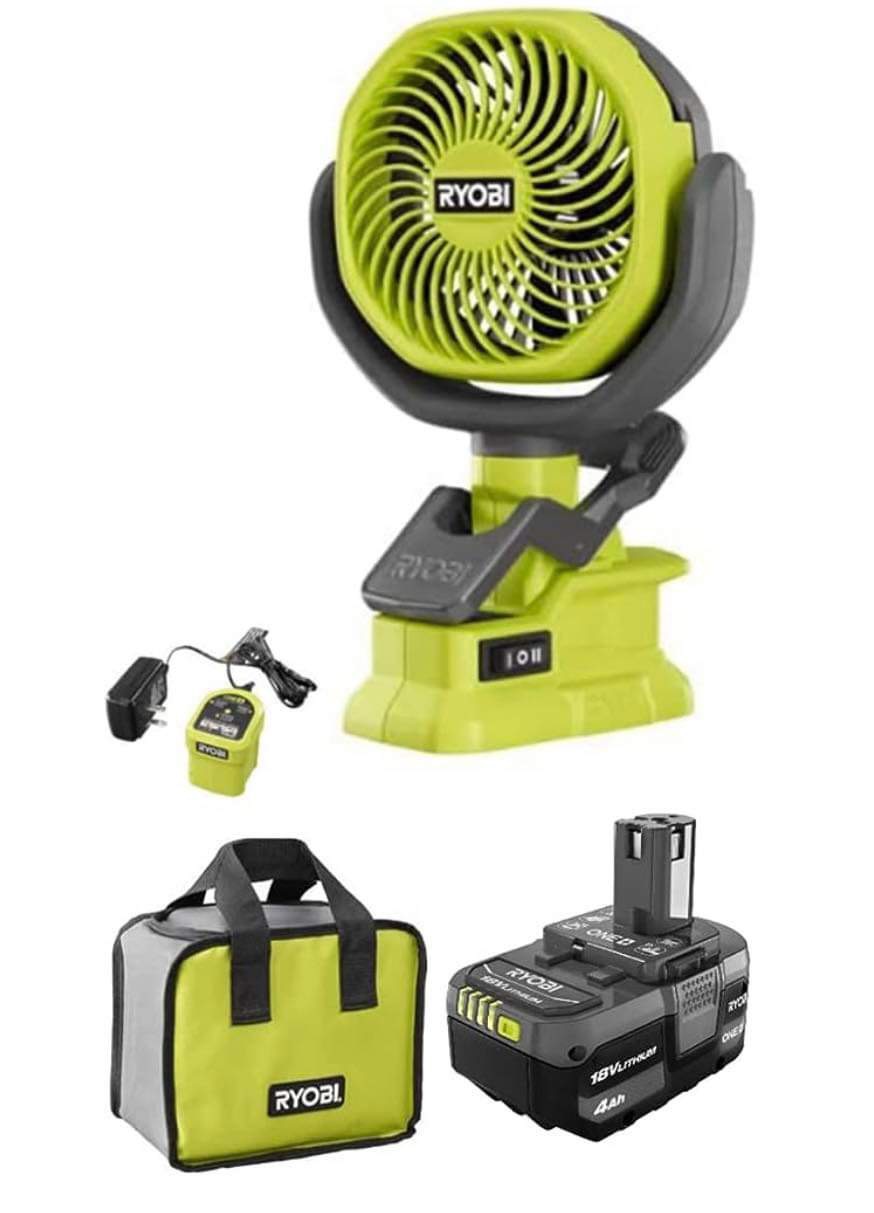 Ryobi Clip Fan Plus Battery, Charger & Carry Case - French Bull Dog ...